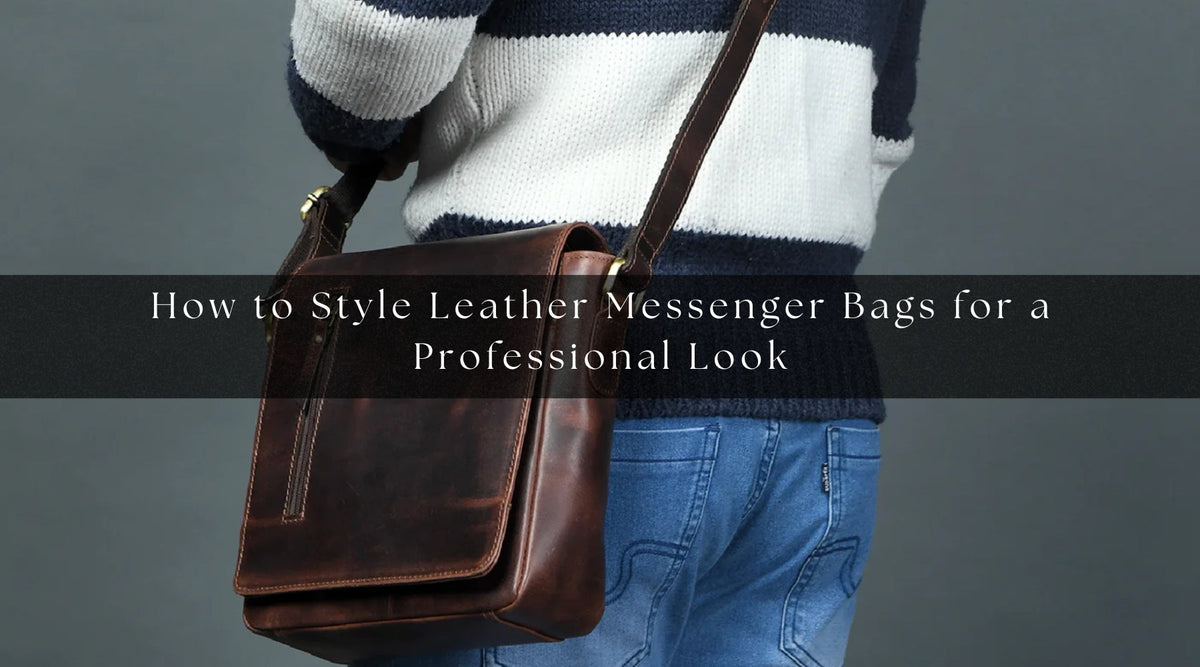 How to Style Leather Messenger Bags for a Professional Look? — Classy ...