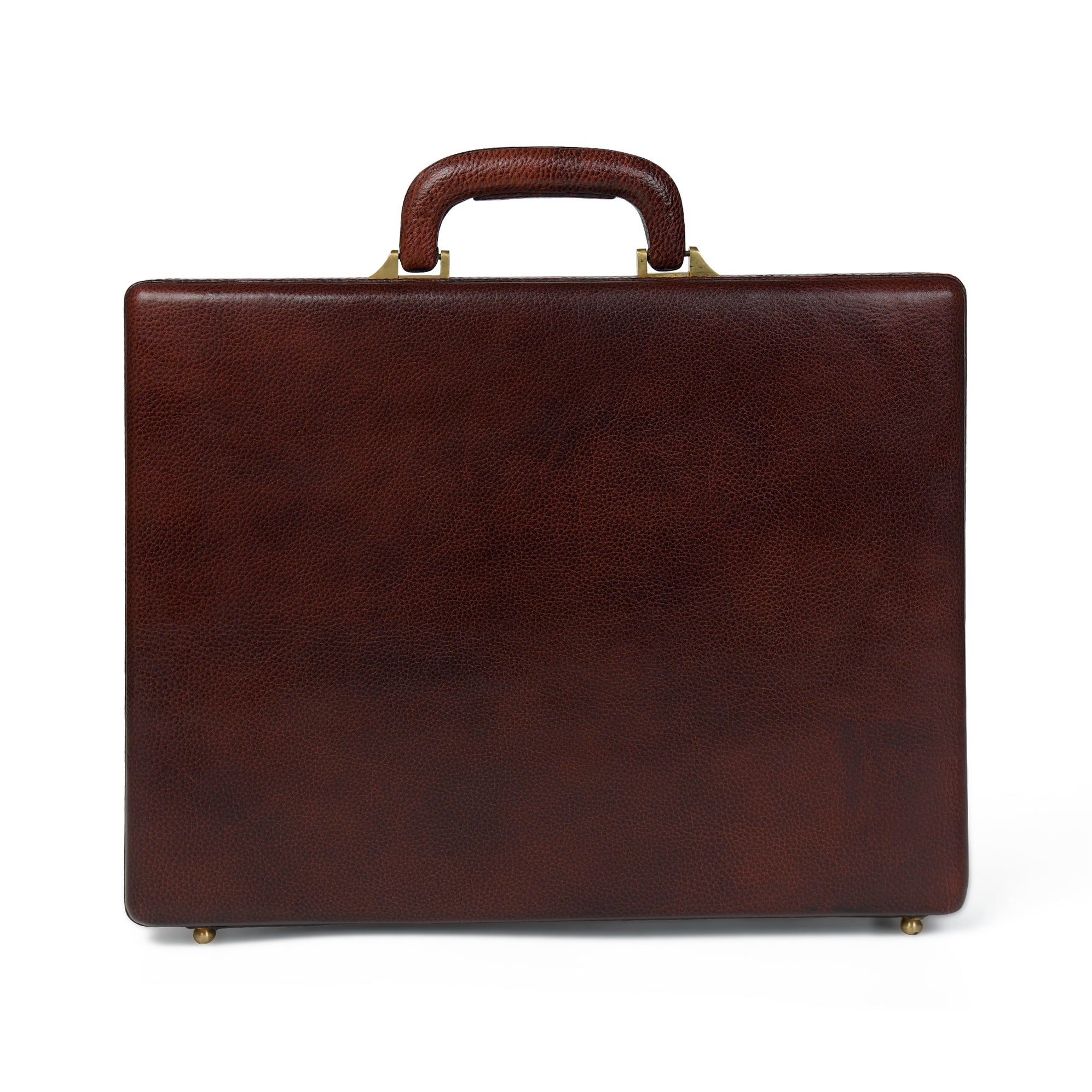 Rich Brown Office Stylish Full Grain Leather Suitcase Briefcase ...