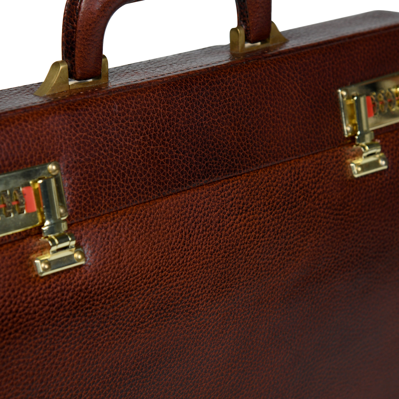Rich Brown Office Stylish Full Grain Leather Suitcase Briefcase ...