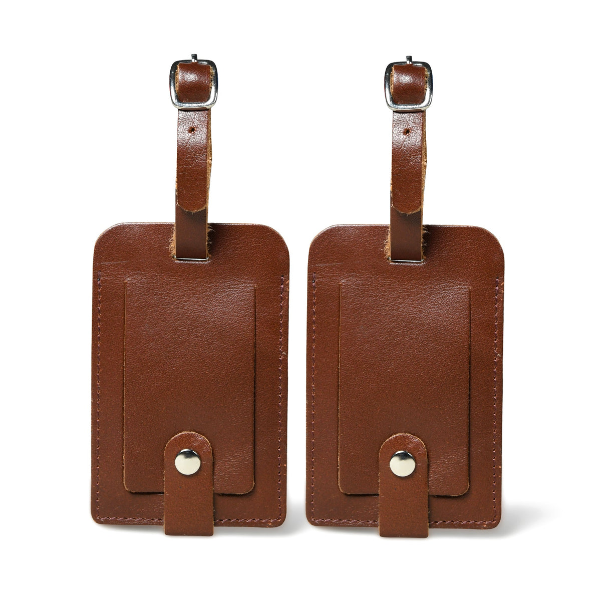 Genuine Leather Bag Labels, Leather Luggage Tags Set for Suitcases ...