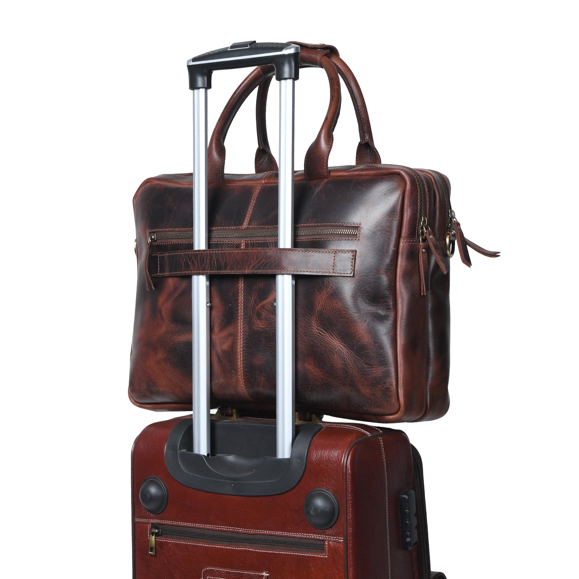 Buffalo Leather Pilot Bag – Vintage Flight Bag for Travel, Work & Carry ...