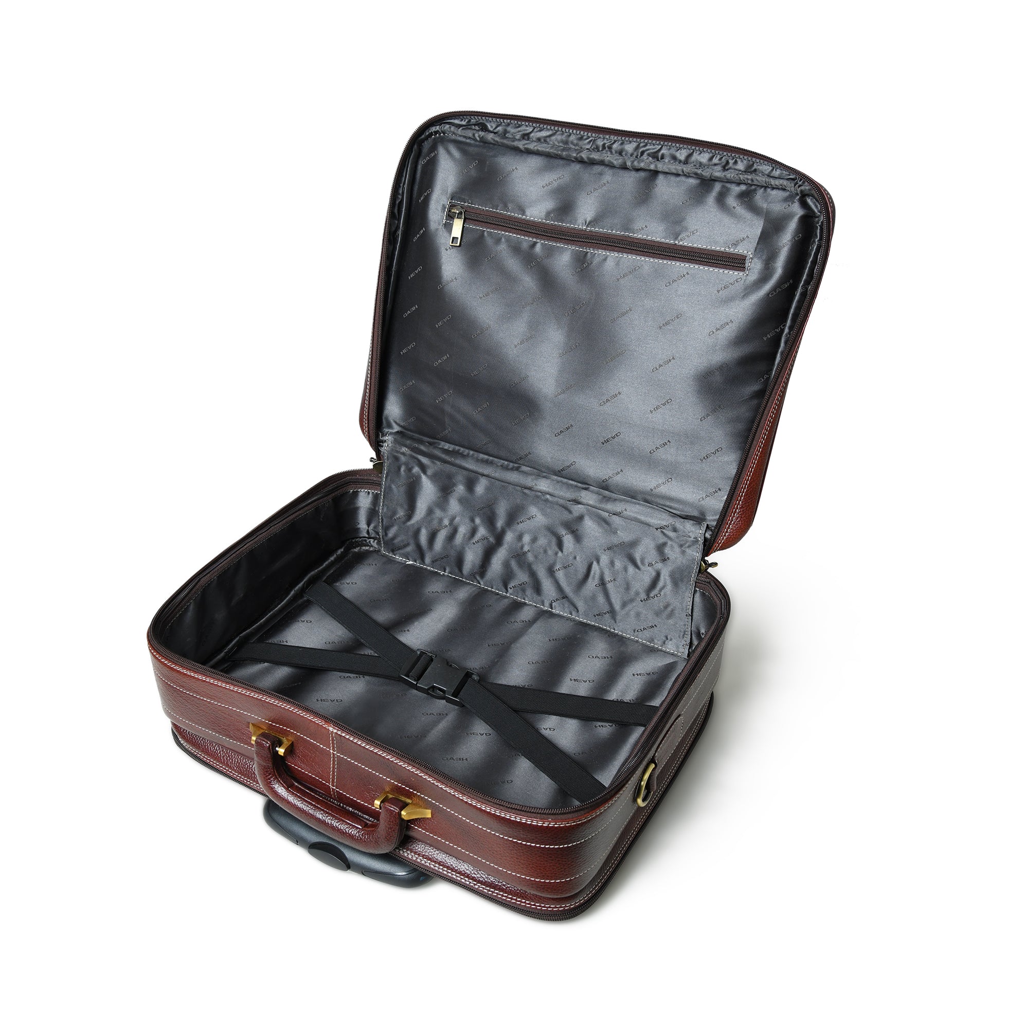 Leather Trolly Suitcase Bag, Carry on Leather Trolley Bag — Classy ...