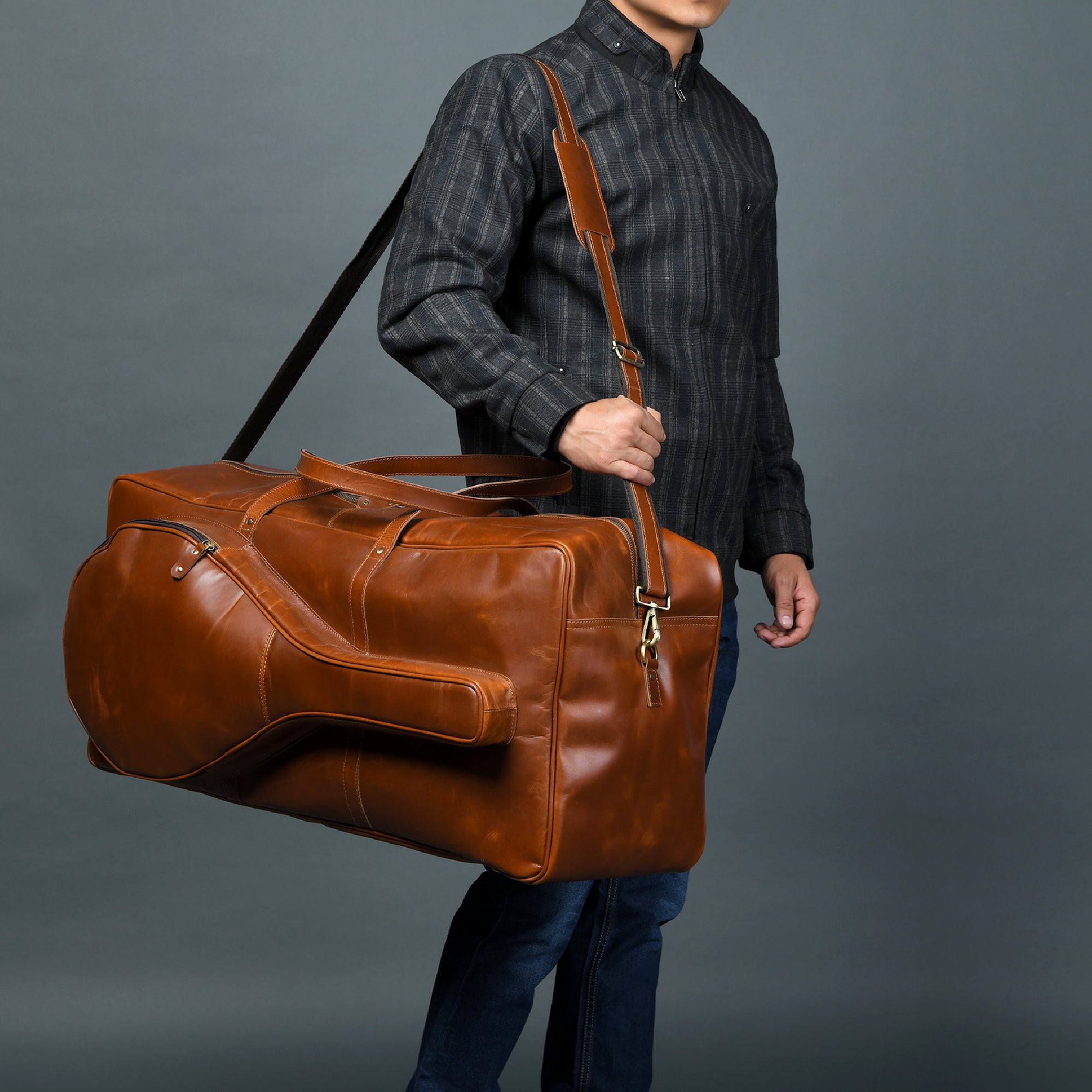 Shop Leather Bags & Leather Duffles, Jackets Online in USA — Classy ...