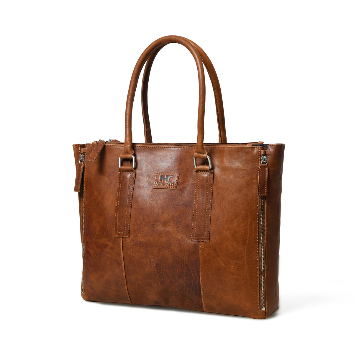 Classy Full-Grain Buffalo Leather Business Tote, Handbag, Everyday Use ...