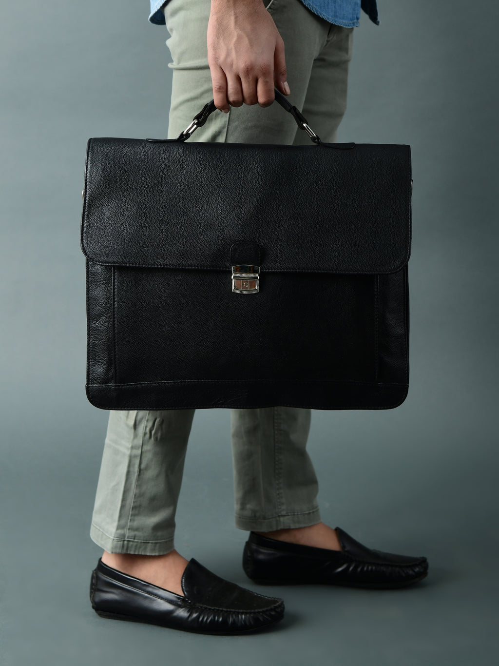 Genuine Leather Suitcase Briefcases For Men Women — Classy Leather Bags