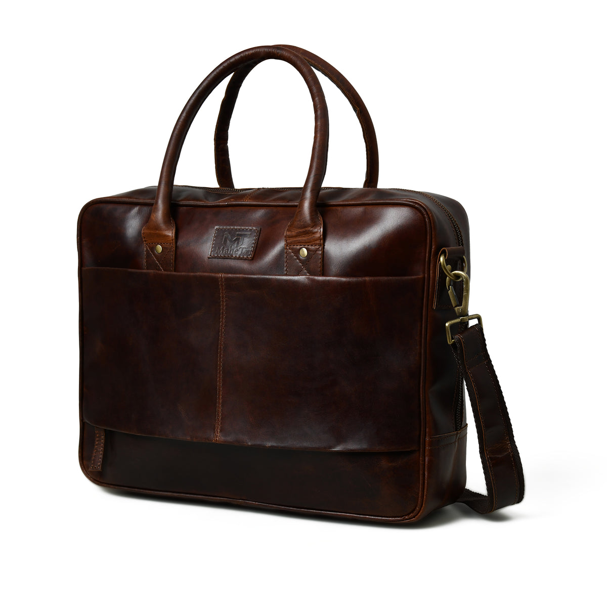 Crimson Contemporary Briefcase — Classy Leather Bags