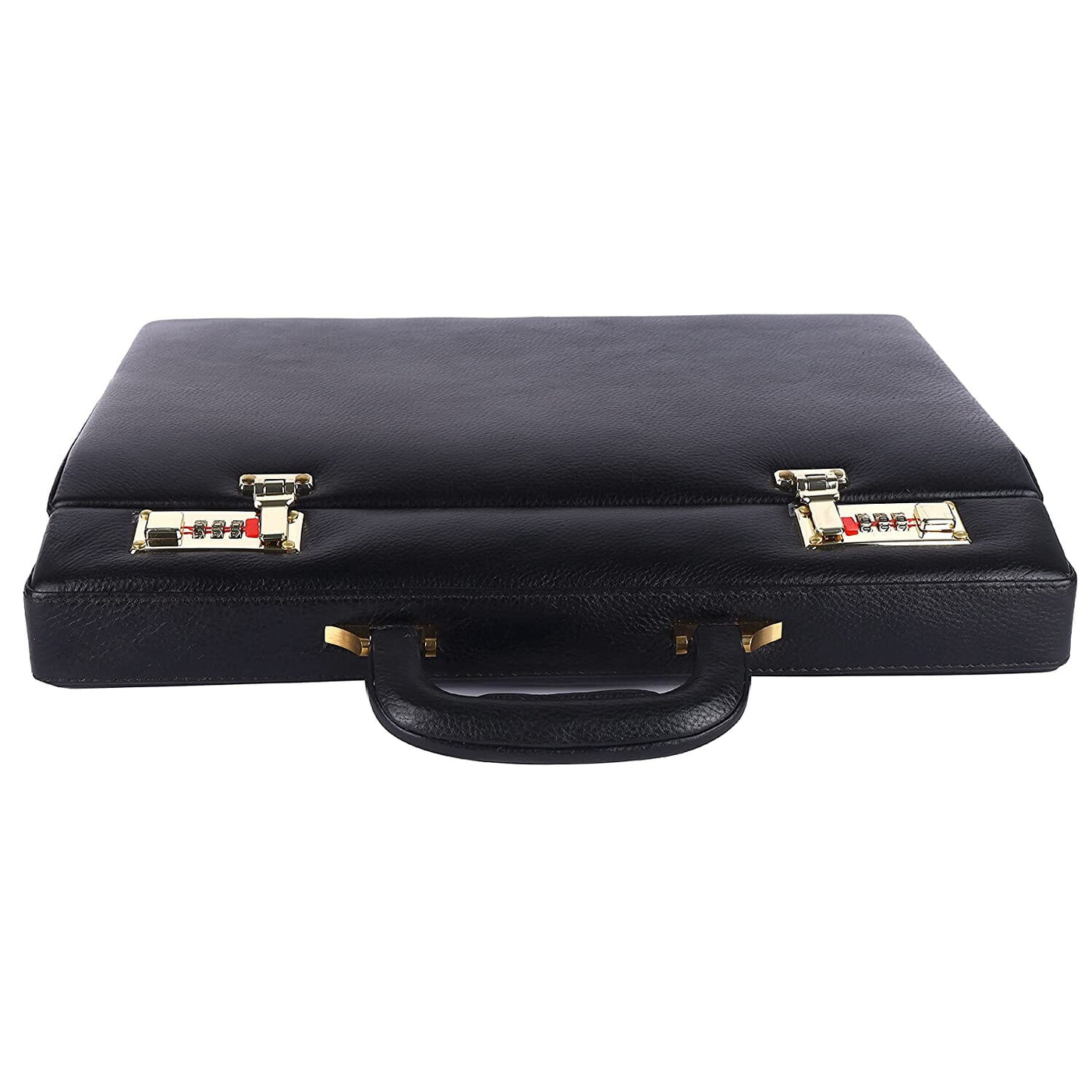 Black Office Suitcase Briefcase — Classy Leather Bags