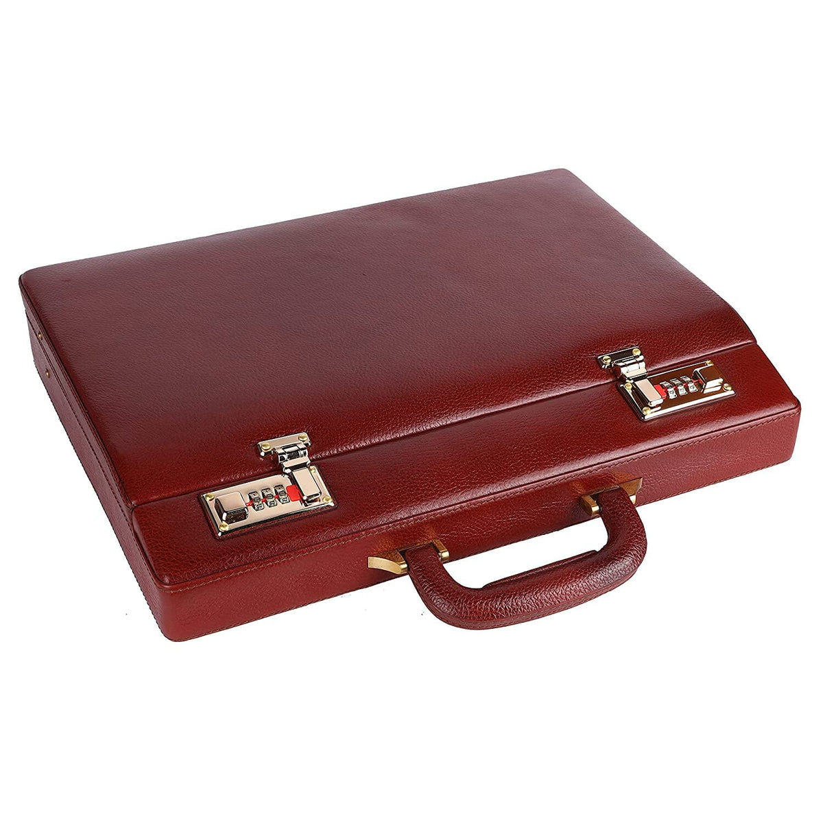 Rich Brown Office Suitcase — Classy Leather Bags