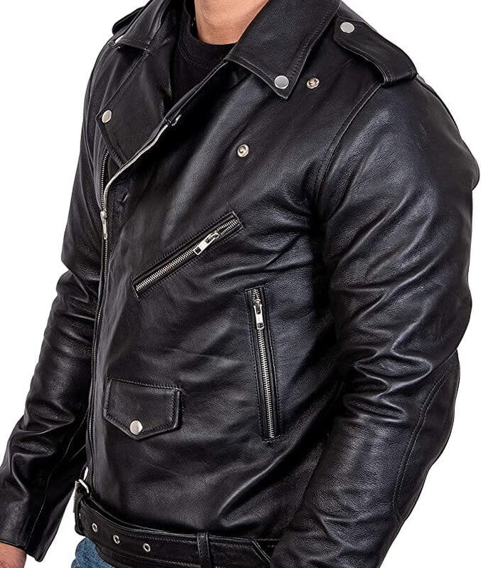 Viper Leather Motorcycle Jacket | Black Men's Leather Jacket — Classy ...