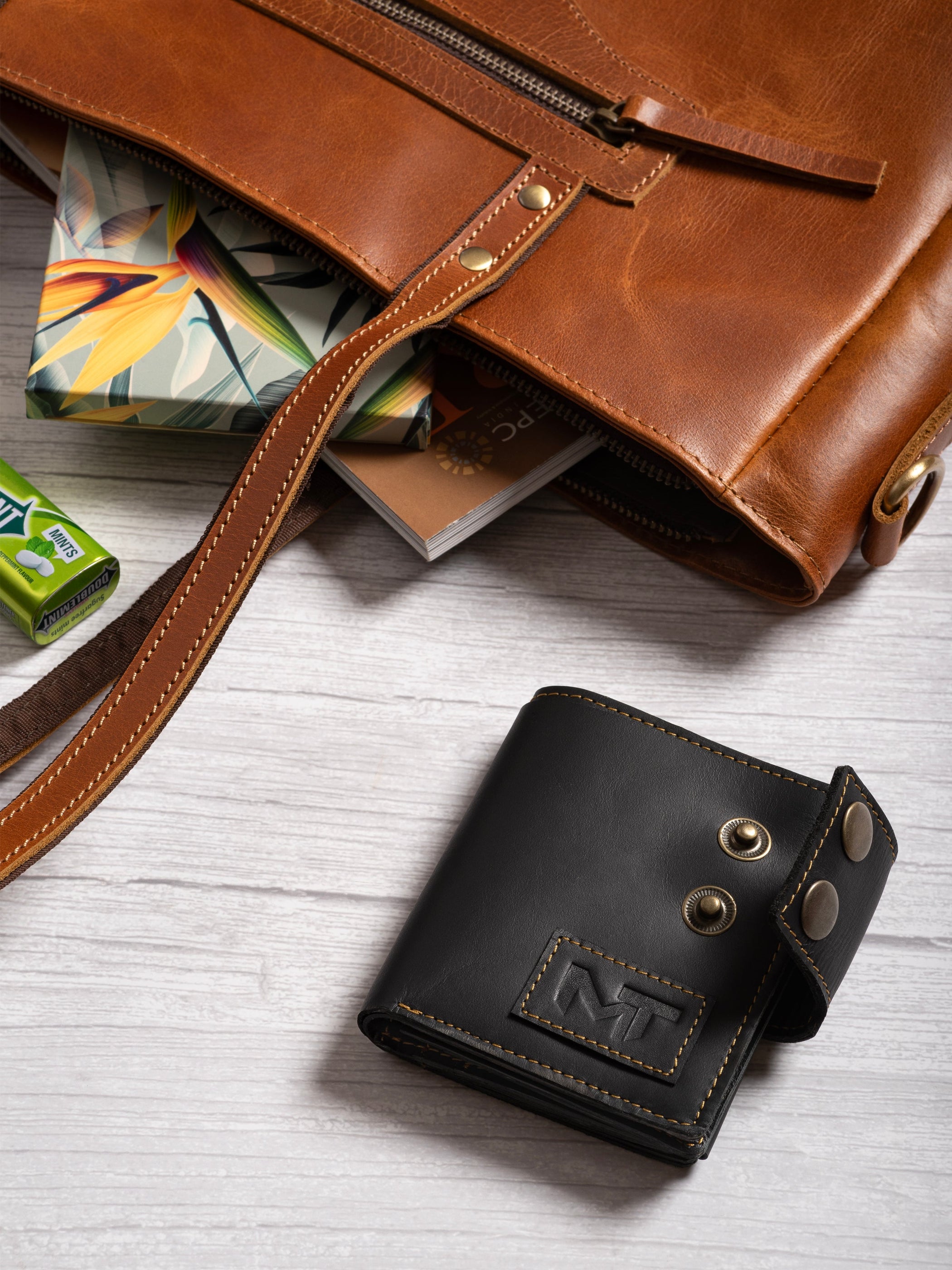Premium Full Grain Leather Bifold Wallet Handmade Slim Wallet, Perfect ...