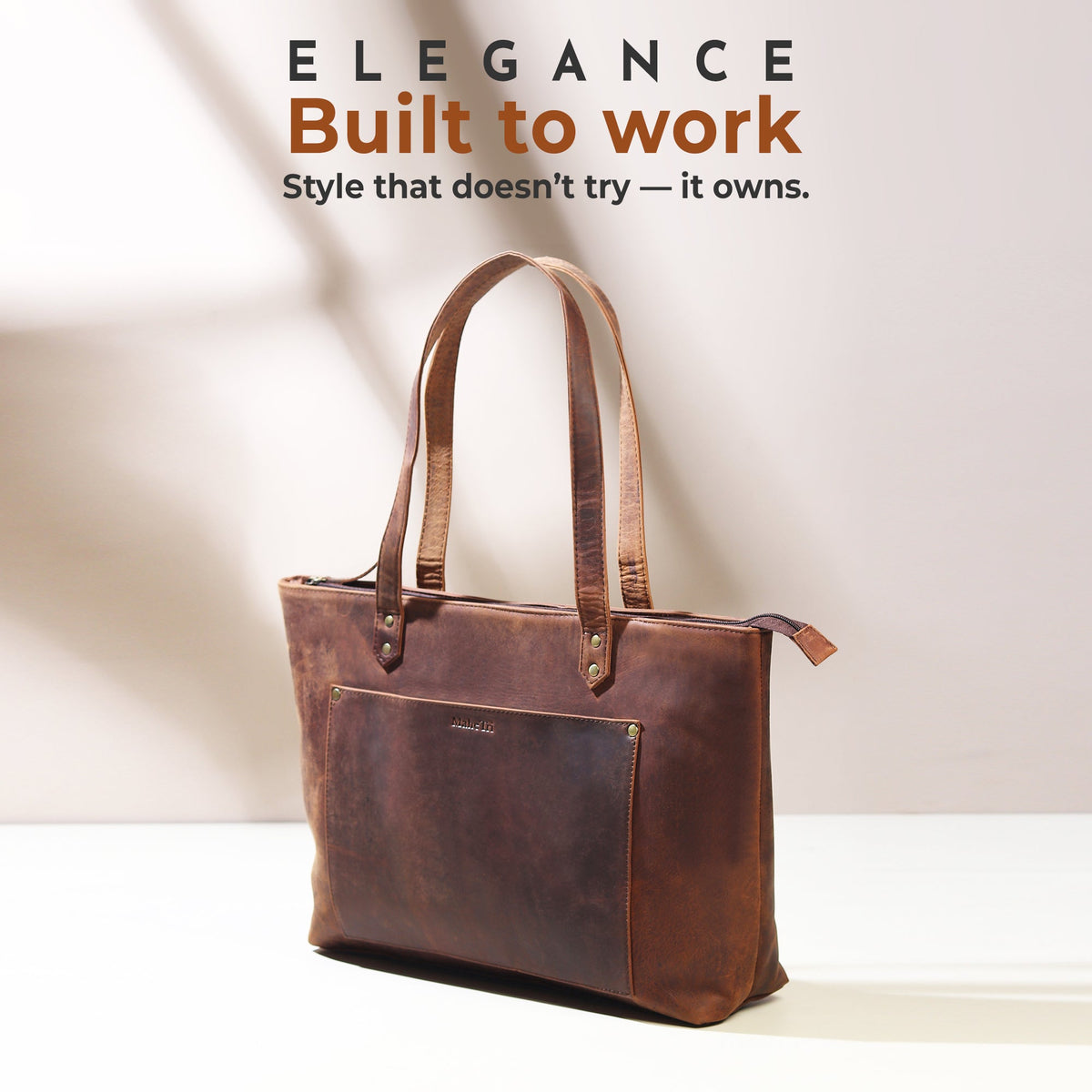 Rachel Large Leather Tote for Women Work Bag — Classy Leather Bags