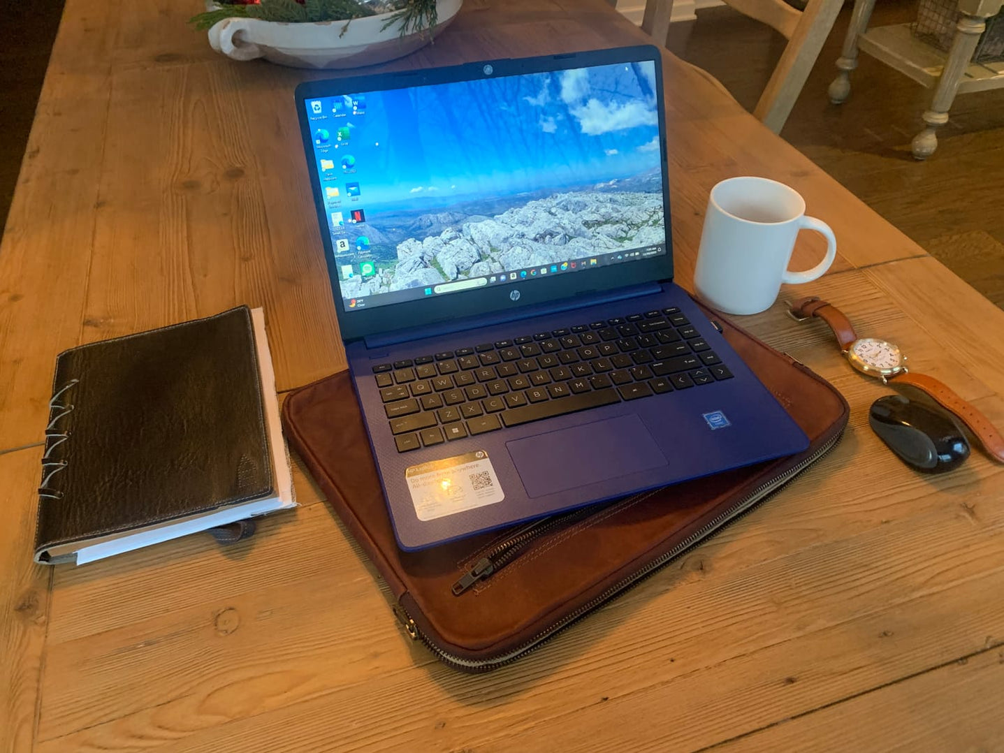 Leather Laptop Sleeve Protective Case for Laptops, Genuine Leather ...