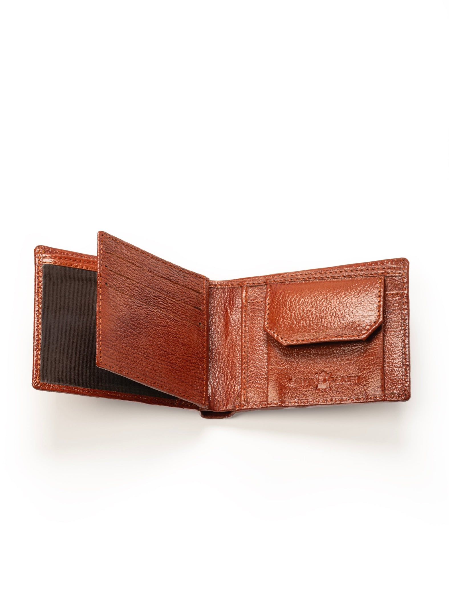 Tan Classic Men’s Wallet Handmade Genuine Leather Bifold with Slim ...