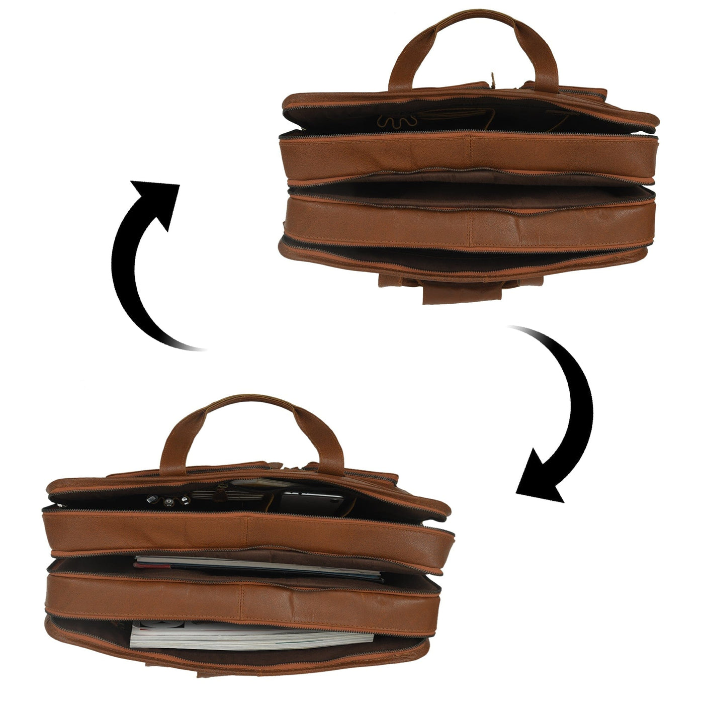 MaheTri Captain Leather Briefcase | Leather Briefcase For Men — Classy ...