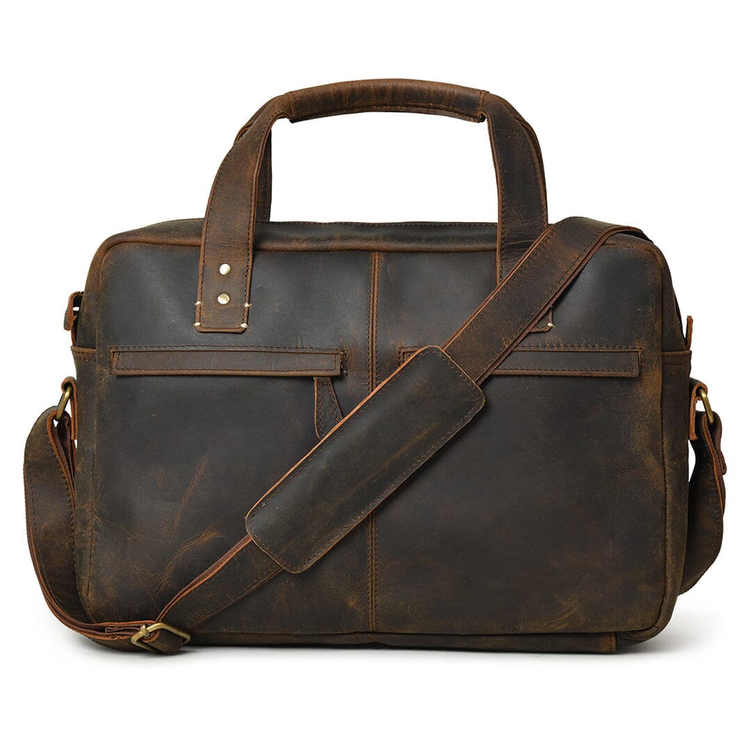 Perkins Handmade Leather Briefcase For Men | Laptop Leather Bag ...