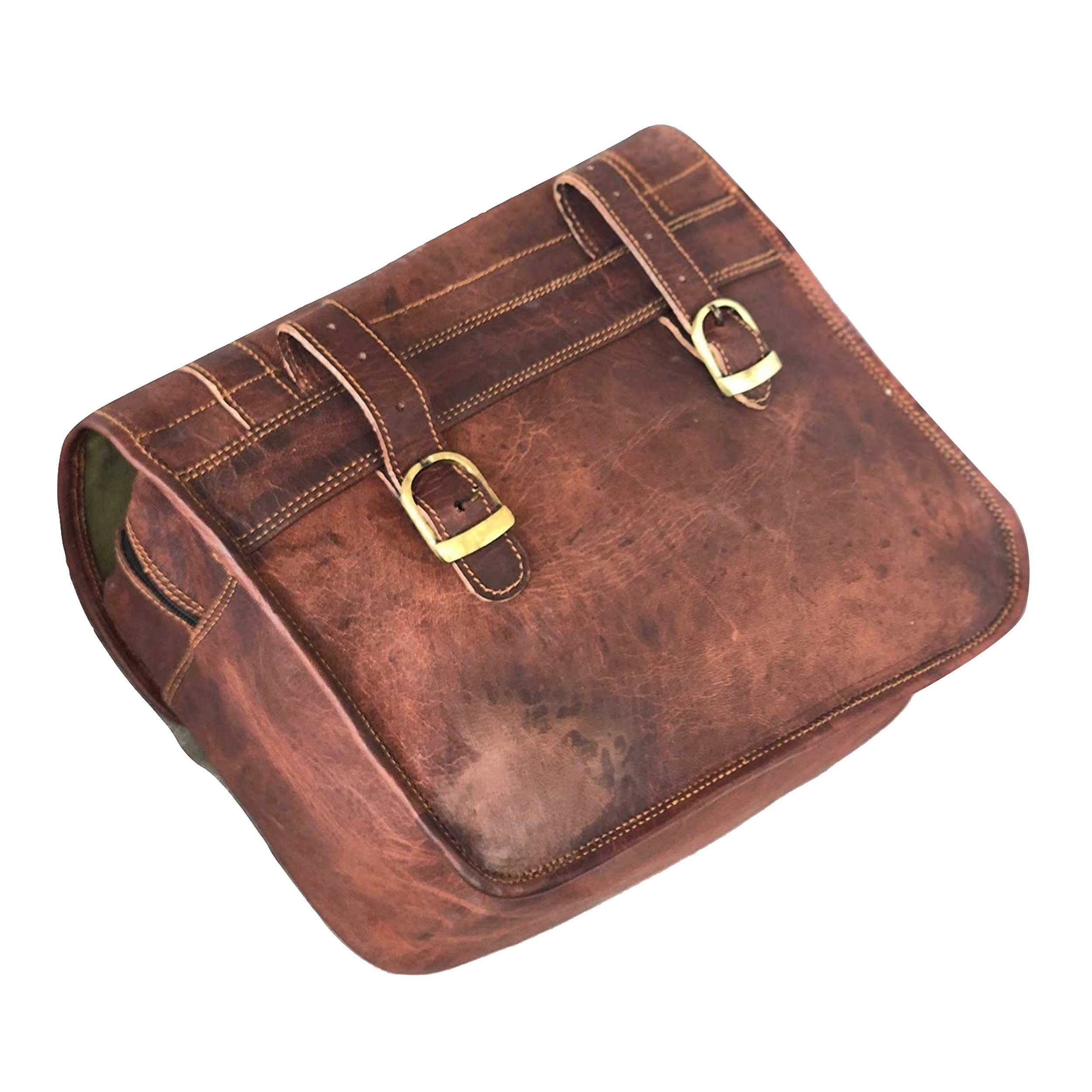 Traveler's Leather Motorcycle Bag | Leather Motorcycle Saddlebags- CLB ...