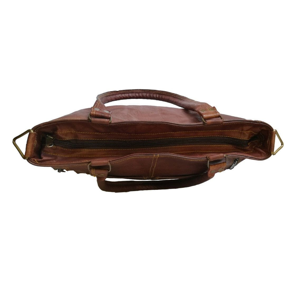 Terry Leather Tote Bag | Leather Tote Bag With Zipper | Classy Leather ...