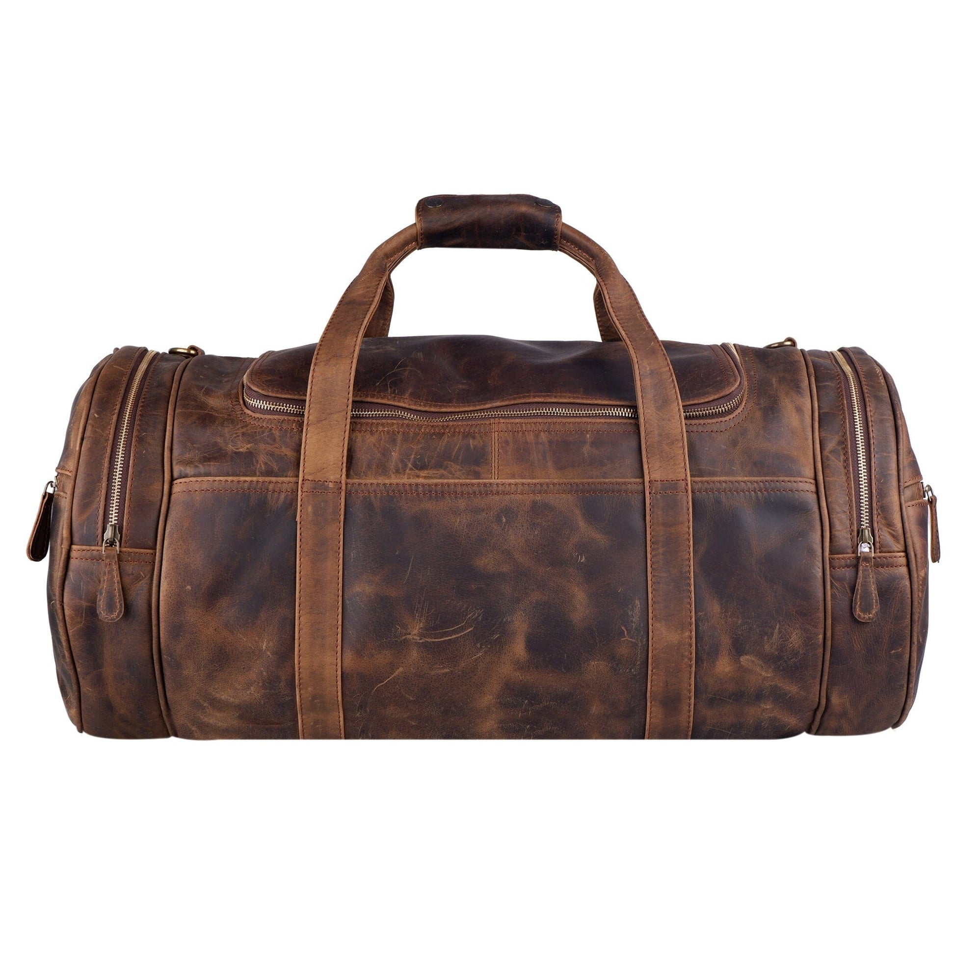 Carter Leather Duffle Bag | Leather Travel Bag | Leather Gym Bag ...