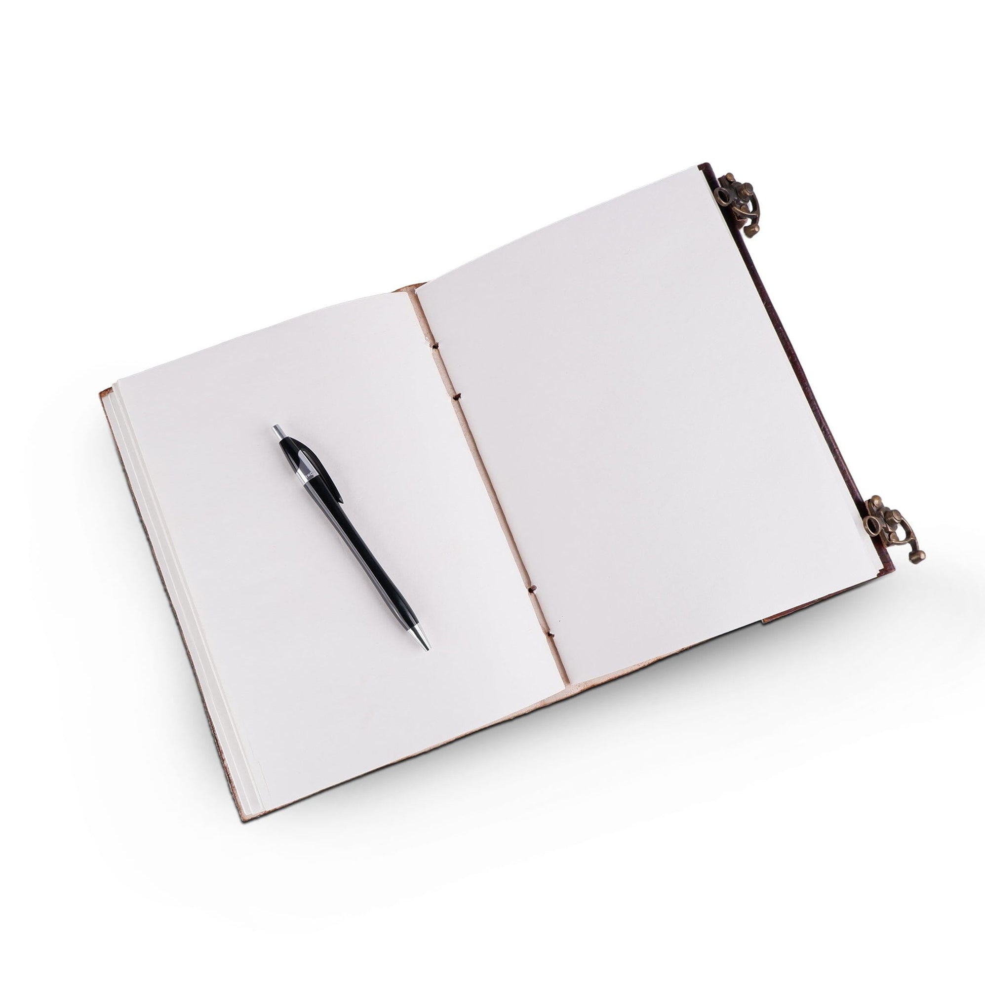 Dark Brown 7 Stones Leather Diary | Handcrafted Leather Journal — Classy Leather Bags