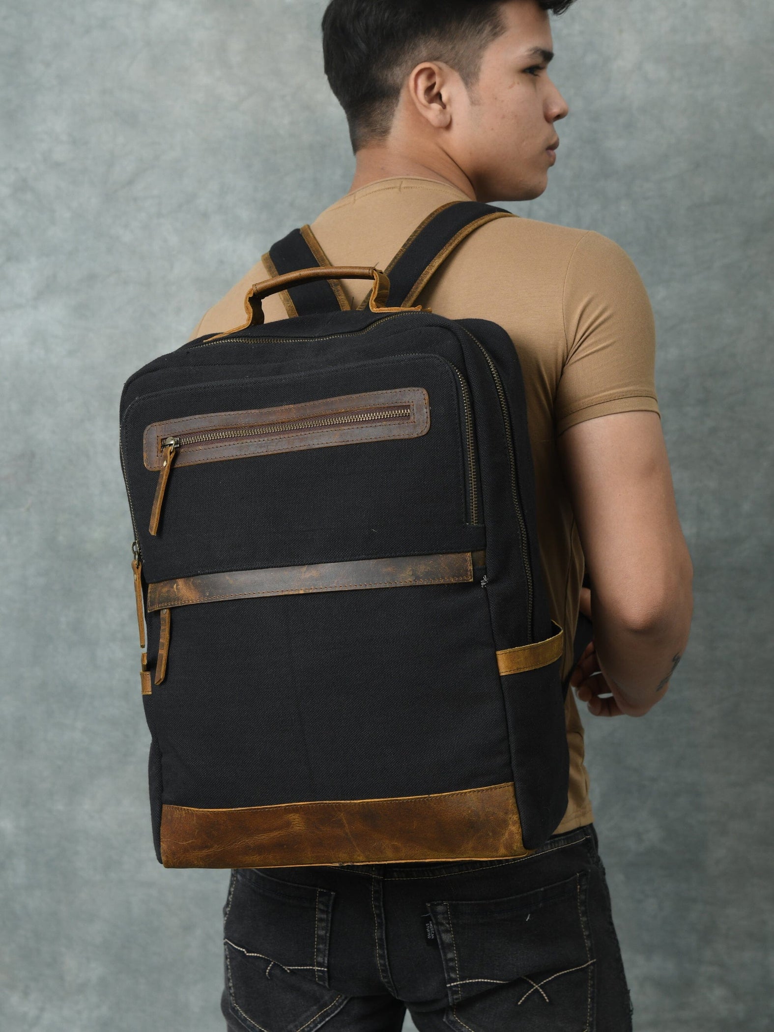 Foster Canvas Backpack | Canvas Backpack For Men & Women — Classy ...