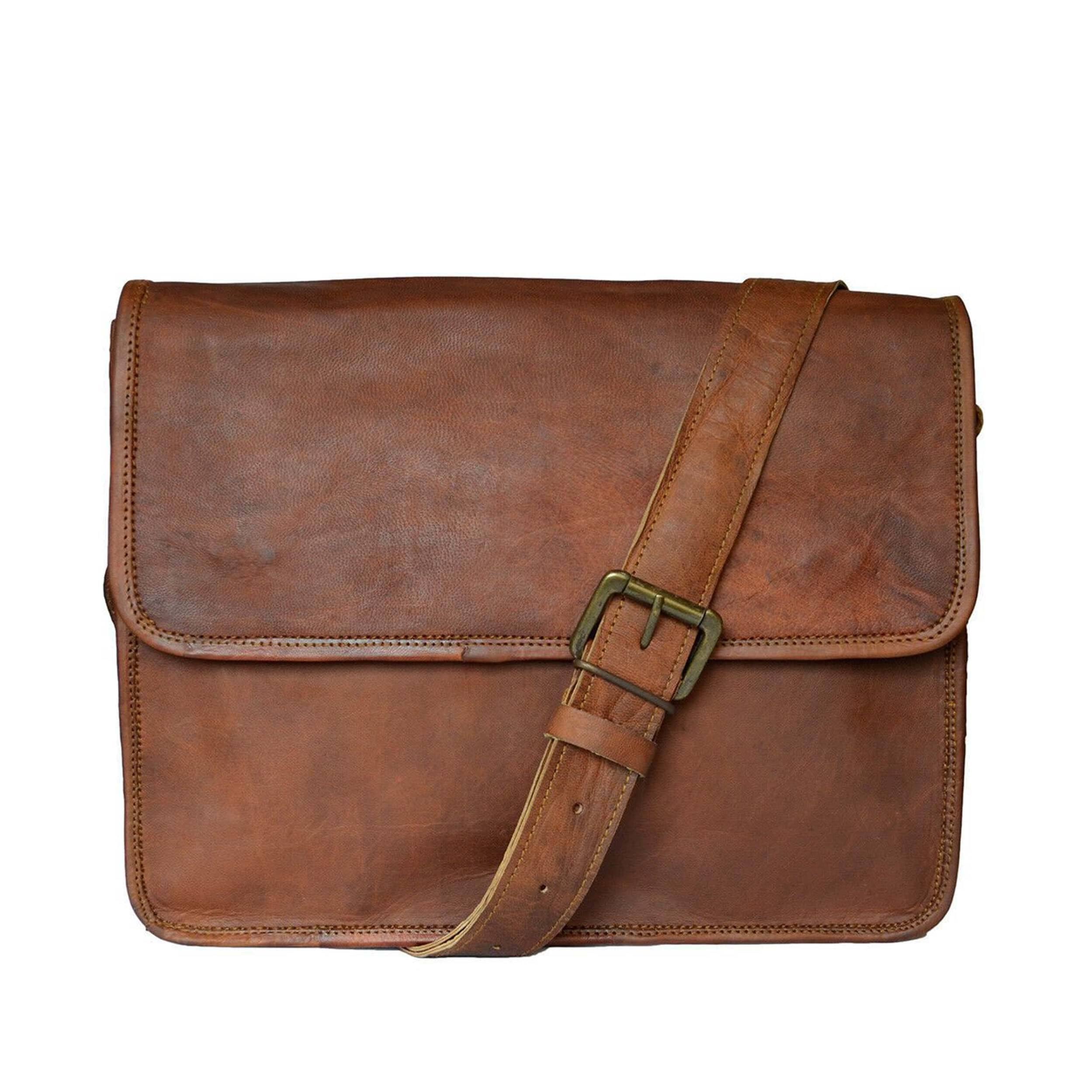 Handmade Shoulder Flap Over Crossbody Shoulder Laptop Bag — Classy ...
