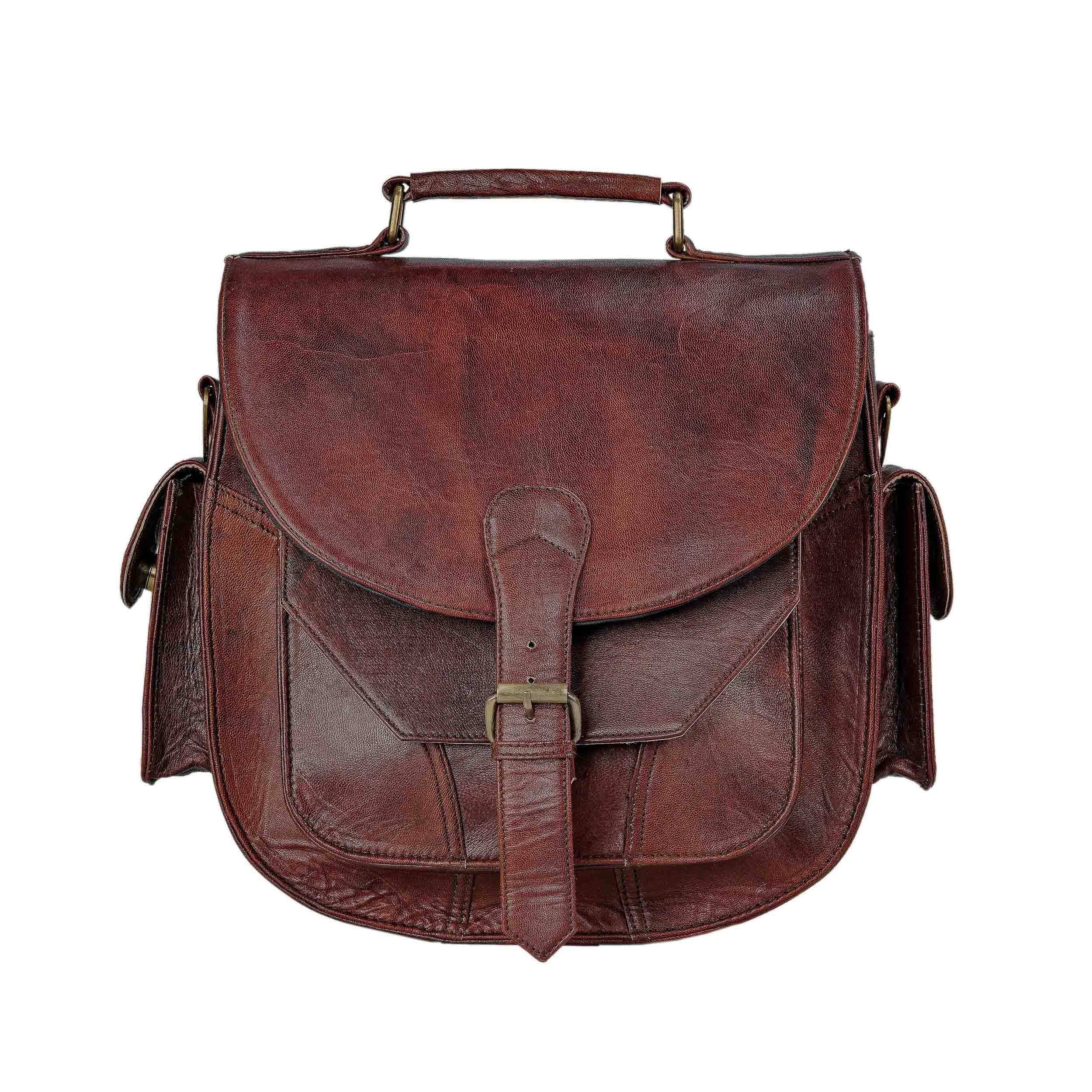 Halsman Leather Camera Satchel Bag | Genuine Leather Camera Bag ...