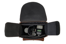 Halsman Leather Camera Satchel Bag | Genuine Leather Camera Bag ...